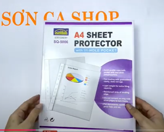 Bìa lỗ A4 có hộp Suremark SQ-5006 A4 có hộp suremark sq-5006 - Văn ...